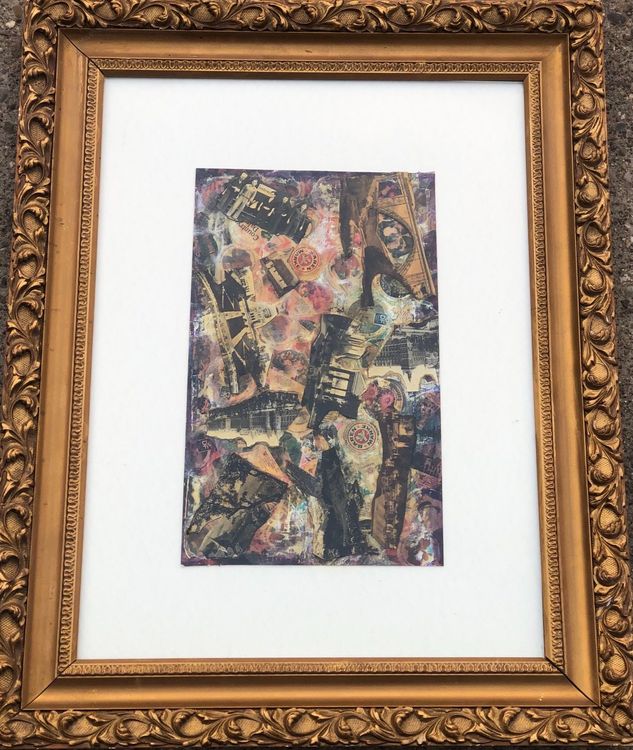 Interessante Mischtechnik Collage Gemäld (Gebraucht) in Root für CHF 25 – mit Lieferung auf ...
