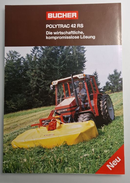 Prospekt Bucher Polytrac 42 RS Traktor Schlepper | Kaufen auf Ricardo