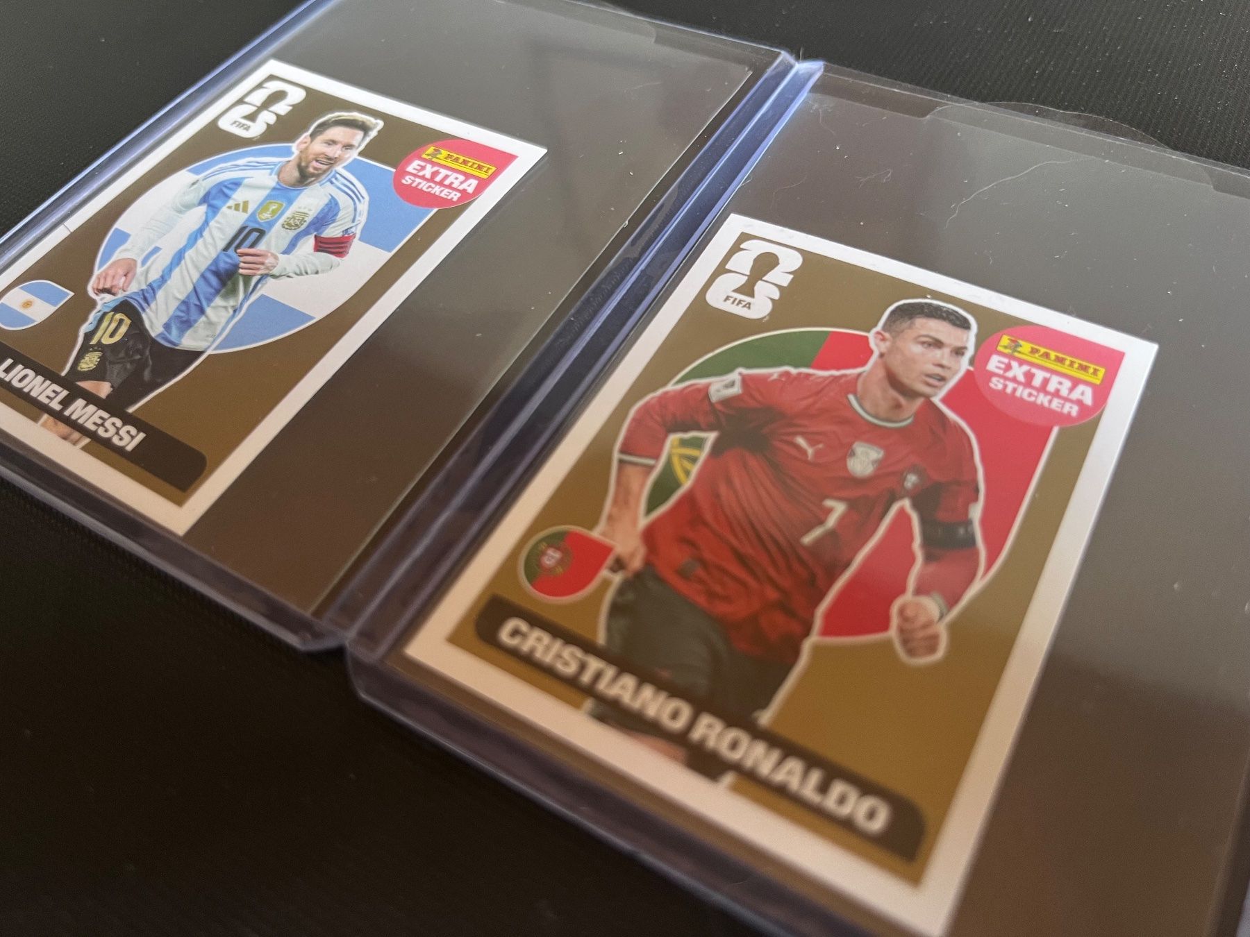 Messi & Ronaldo Gold Panini Extra Stickers 2026 (Neu (gemäss ...