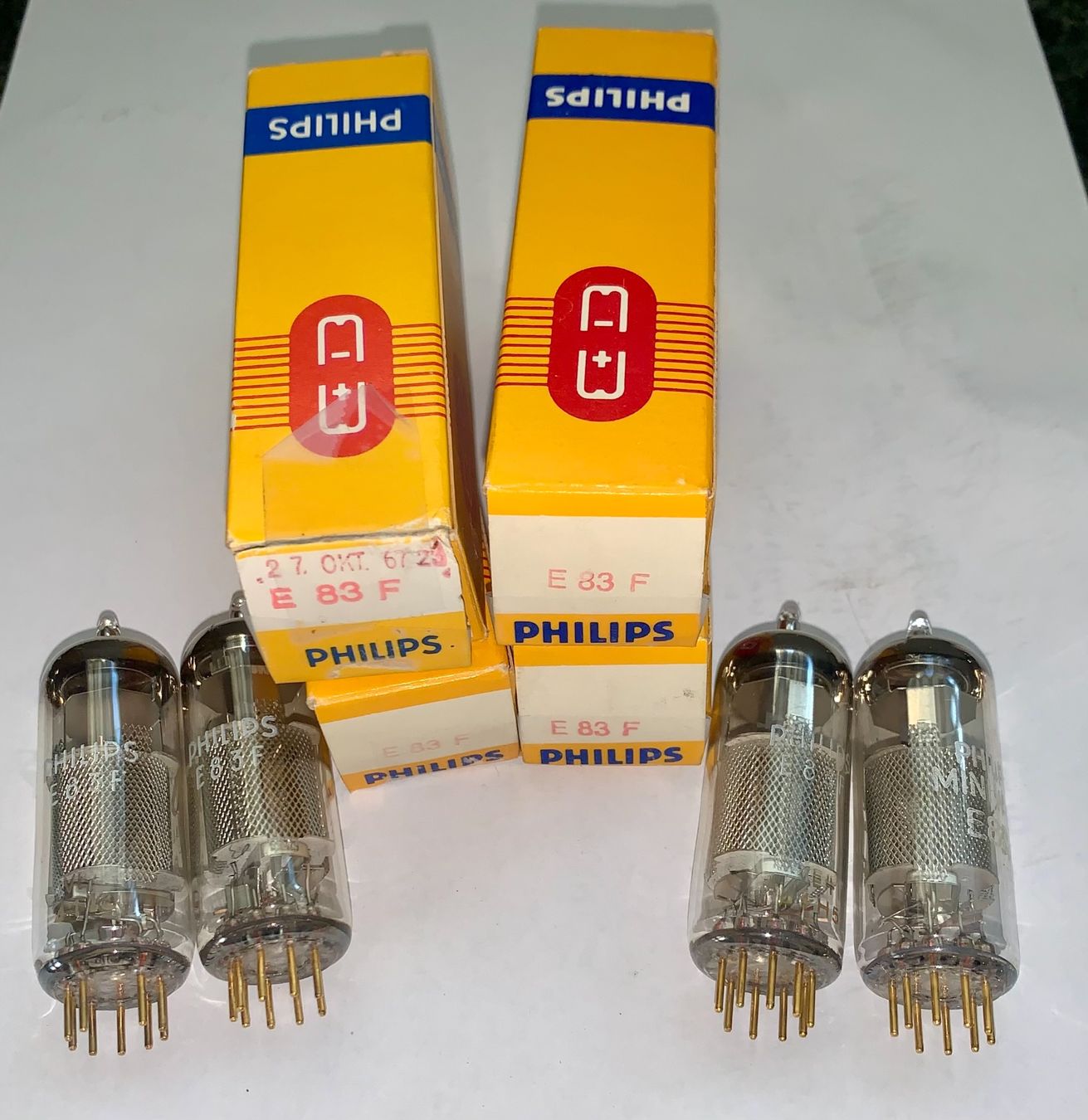 4 Röhren E83F /6689(als NF-Audio-Pentode verwendbar),Philips (Neu (gemäss Beschreibung)) in Biel ...