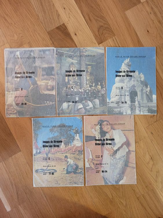 5 livrets Nestlé Birmanie (1956) - Neufs sous blister (Neuf avec ...