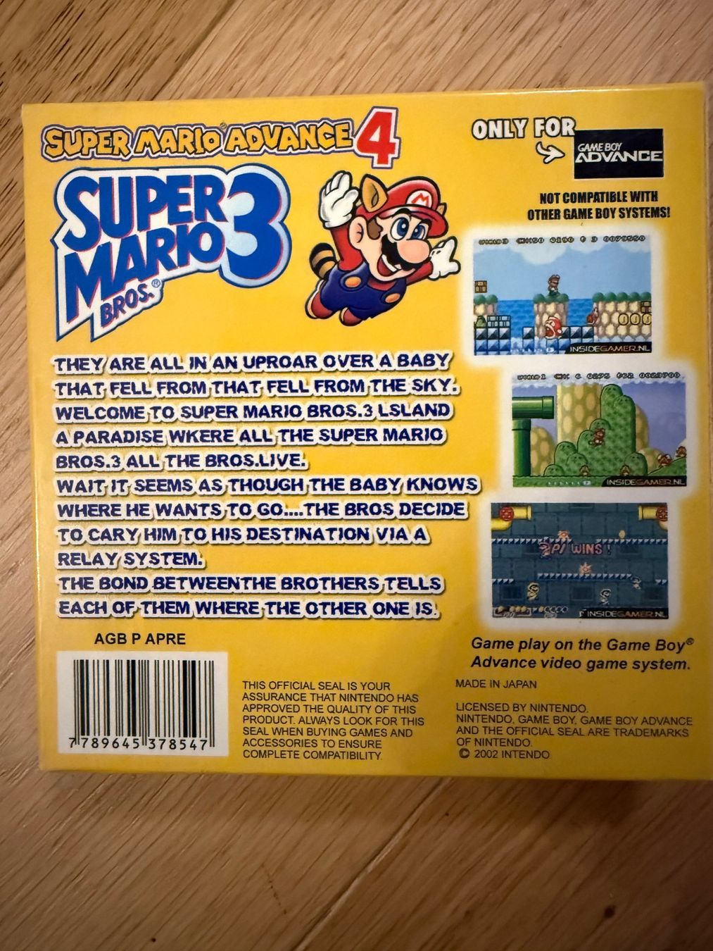 Super Mario Bros. 3 Super Mario Advance 4 Game Boy Advance (Gebraucht ...