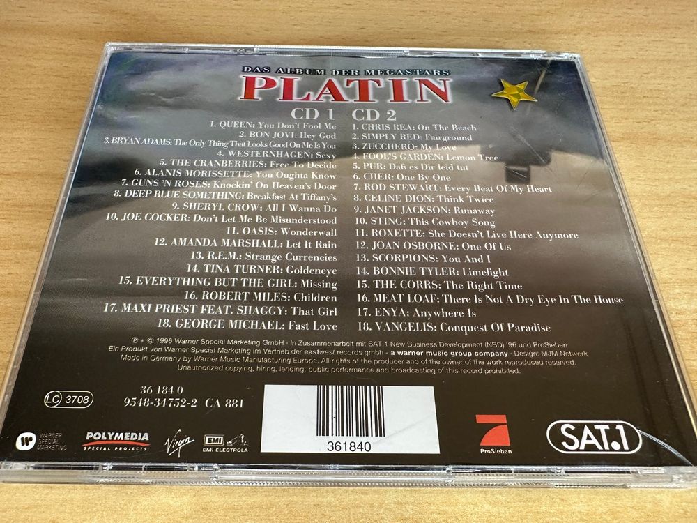 Various – Platin (Das Album Der Megastars) - 2 CD (Gebraucht) in Rikon ...