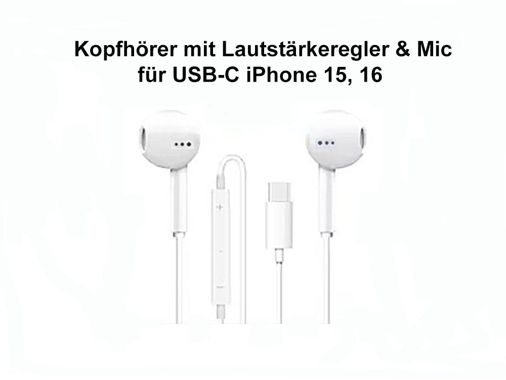 USB-C Kopfhörer mit Mic & Lautstärkeregler für iPhone etc. (Neu und originalverpackt) in Hinwil ...