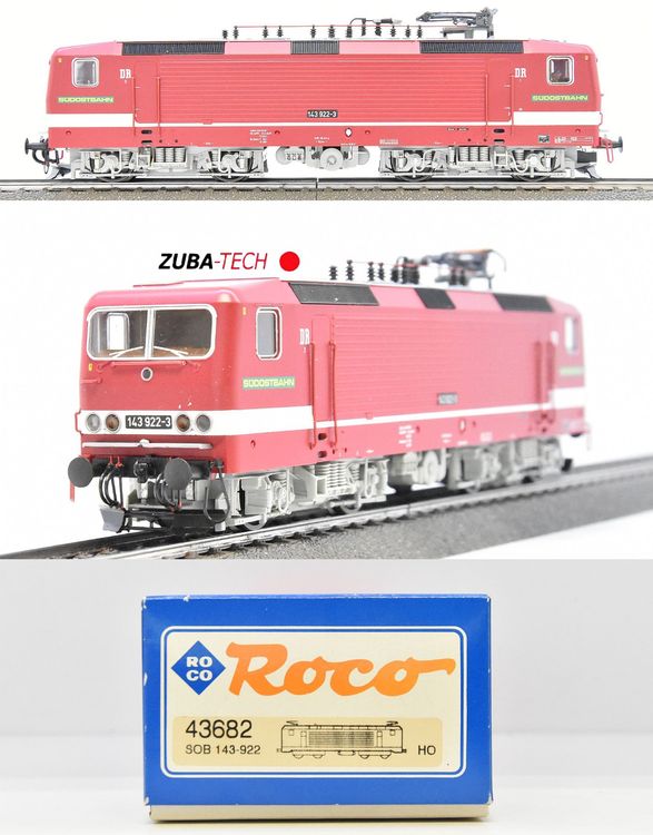 Roco 43682 E-Lok BR 143 der SOB, H0 GS Analog mit OVP (Gebraucht) in St ...