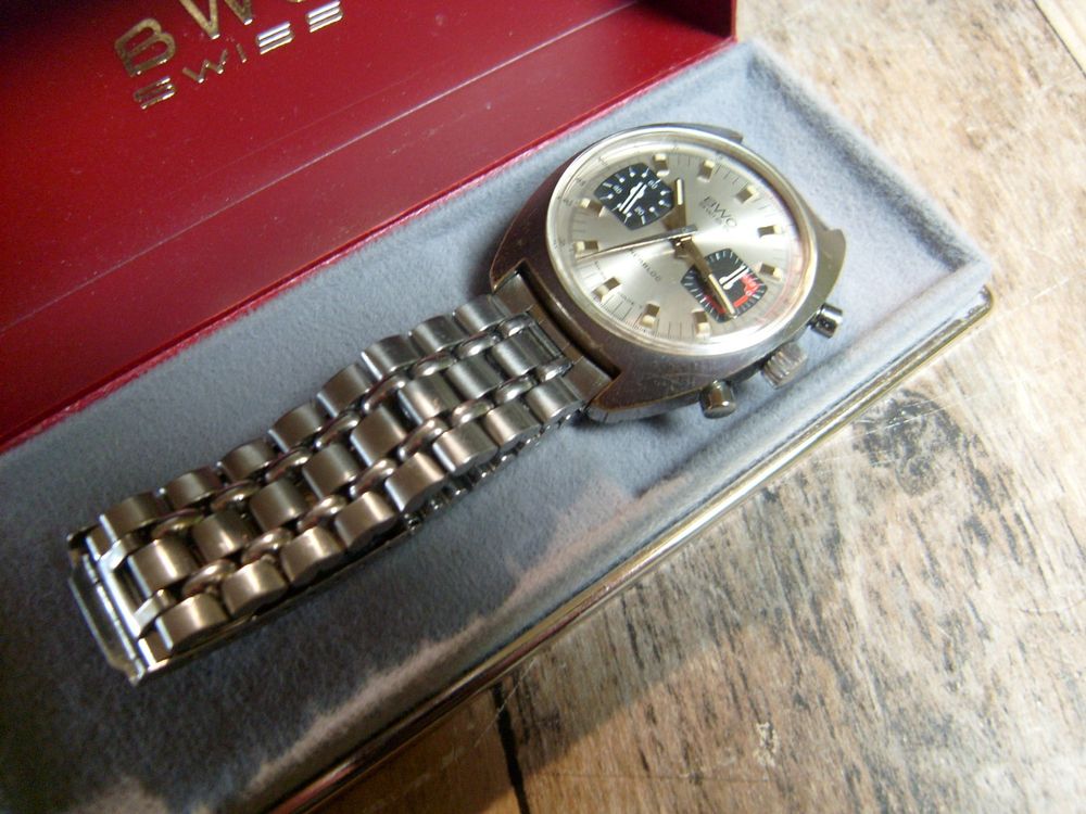 Super Rare BWC Chronograph mit BWC Box läuft TOP genau | Kaufen auf Ricardo