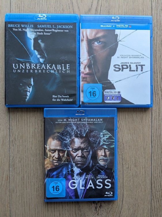 Unbreakable / Split / Glass (Blu-ray) (Gebraucht) in Port für CHF 10 ...