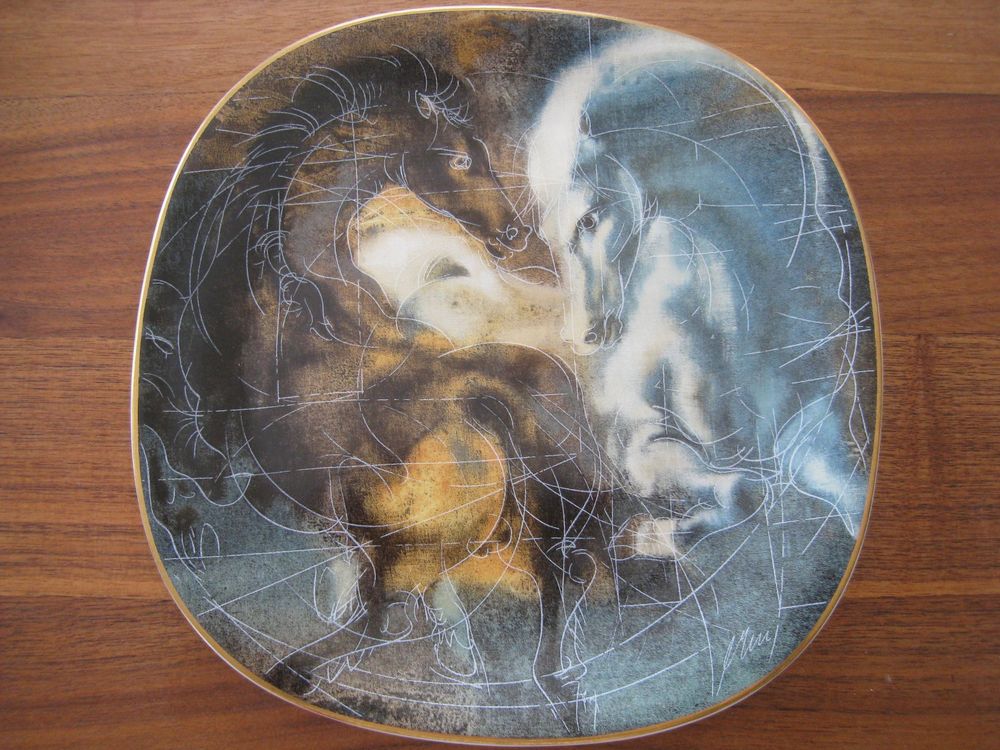 Sammelteller Rosenthal Die dynamischen Pferde des Hans Erni (Neu (gemäss Beschreibung)) in ...