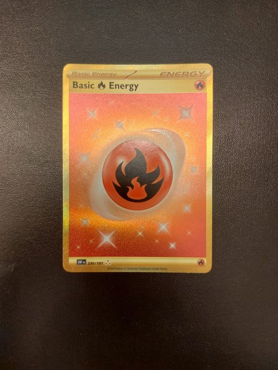 Basic Fire Energy #230 Obsidian Flames EN (OBF) gold card | Kaufen auf ...