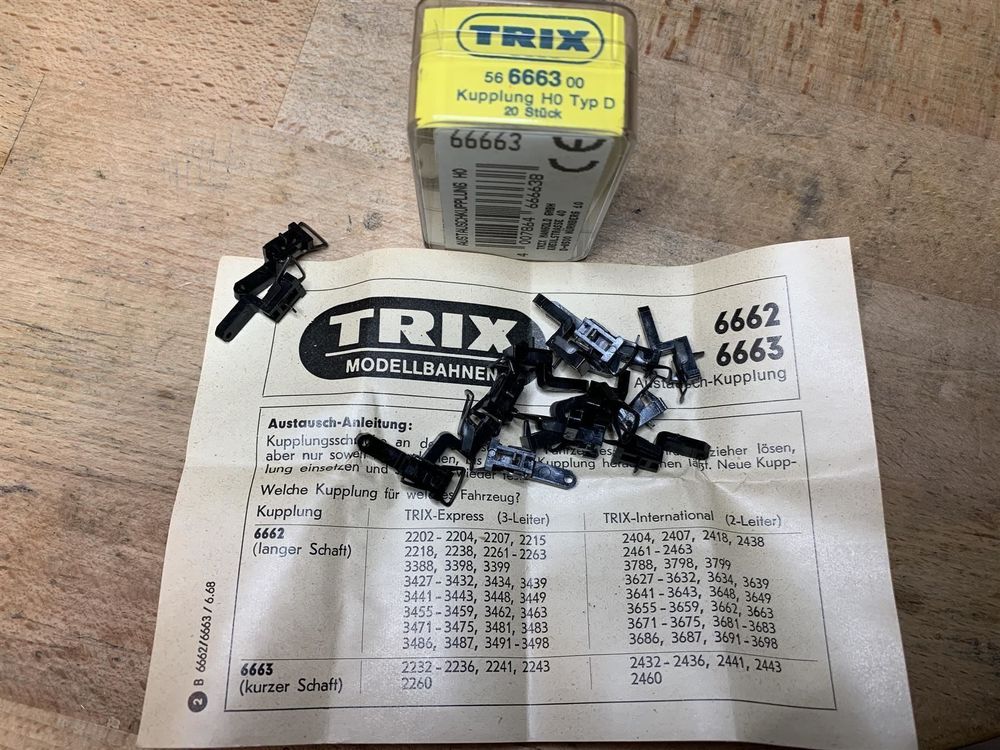 16x Trix 56 6663 00 Kupplung (Neu (gemäss Beschreibung)) in Hauterive ...