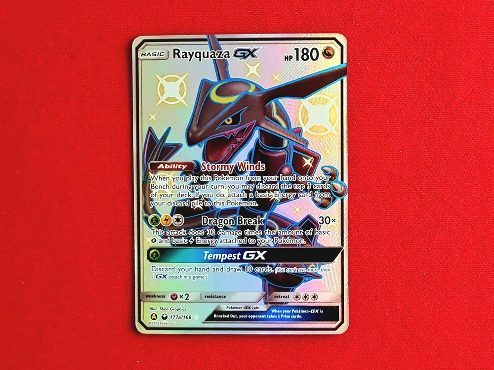 Rayquaza GX Shiny Fullart Hidden Fates Promo - EN - (MINT) (Gebraucht ...