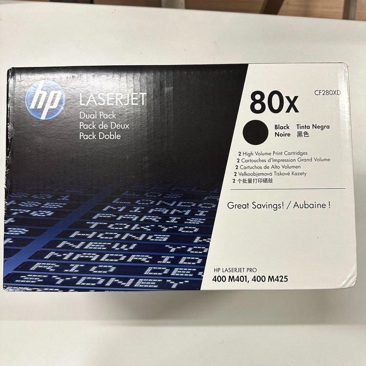 HP 80X Schwarz Toner Doppelpack CF280X – Neu & OVP | Kaufen auf Ricardo