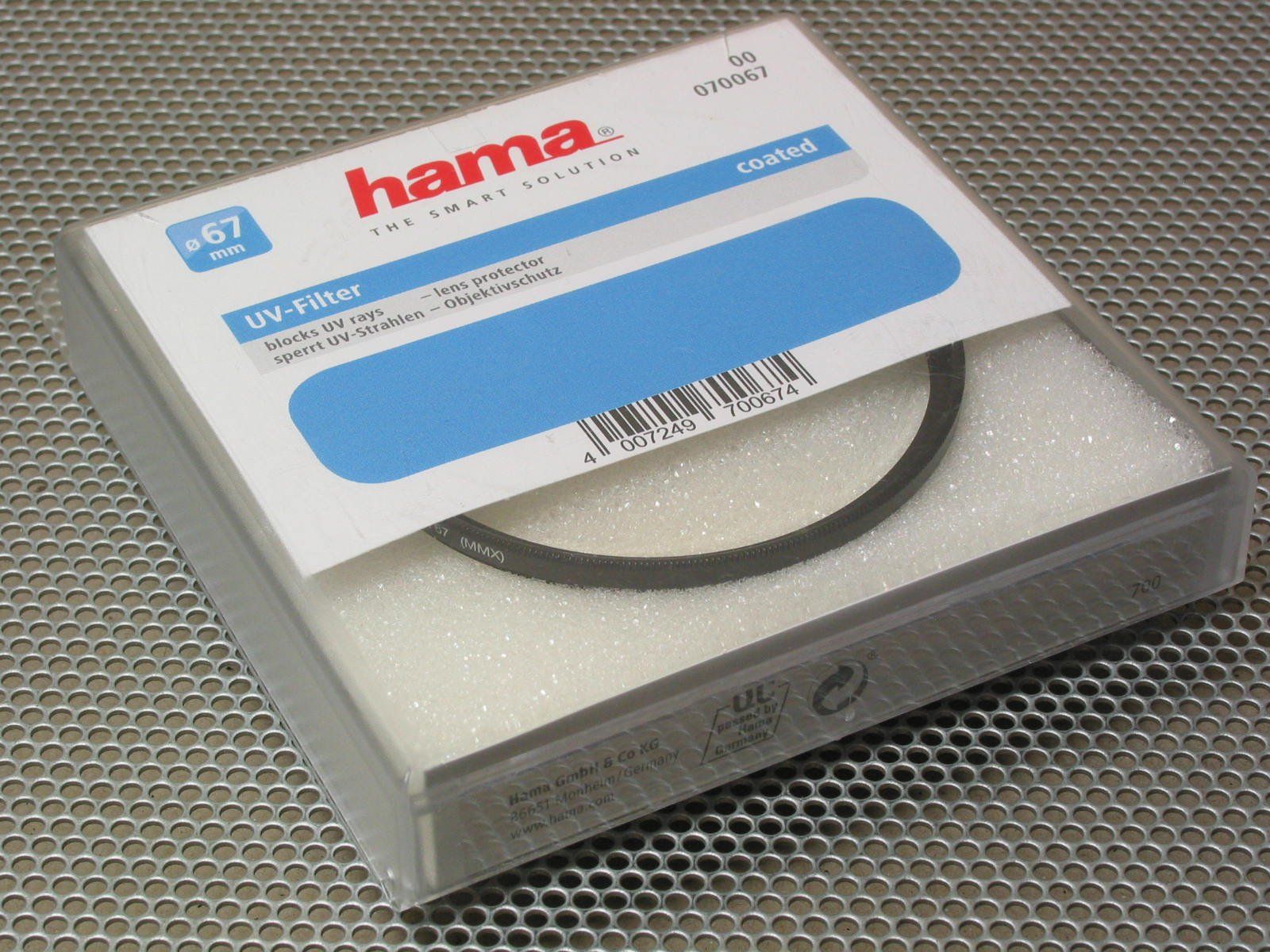 HAMA MC Coated New MC UV-0 Ultraviolett Blocker Filter 67mm (Neu ...