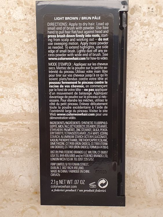 Color Wow Root Cover Up Light Brown Ansatzpuder Neu! (Neu und ...