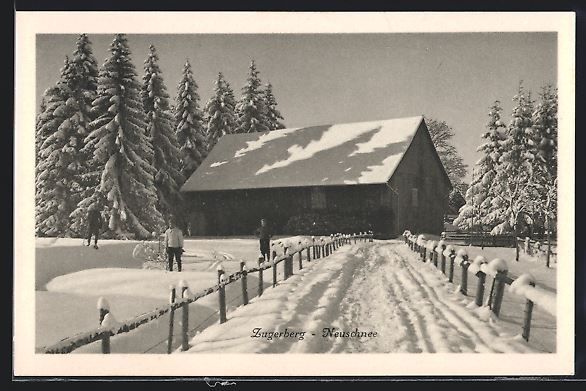 Zugerberg, Wanderer vor Hütte im Neusch (Antik) in Berlin für CHF 6 ...
