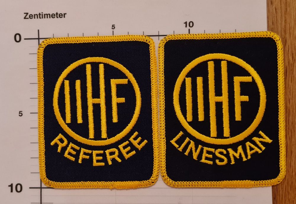 Patch Set IIHF A-WM Referee + Linesman, 2 Patches zusammen | Kaufen auf ...