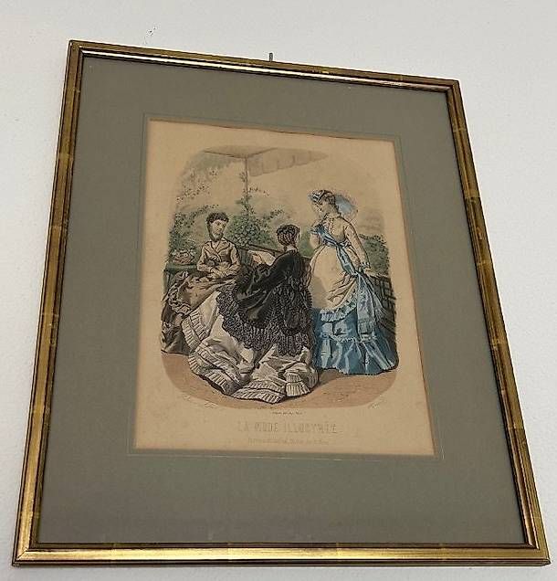 Antiker Stich aus franz. Modezeitschrift 19. Jahrh (Gebraucht) in Buchrain für CHF 60 – nur ...