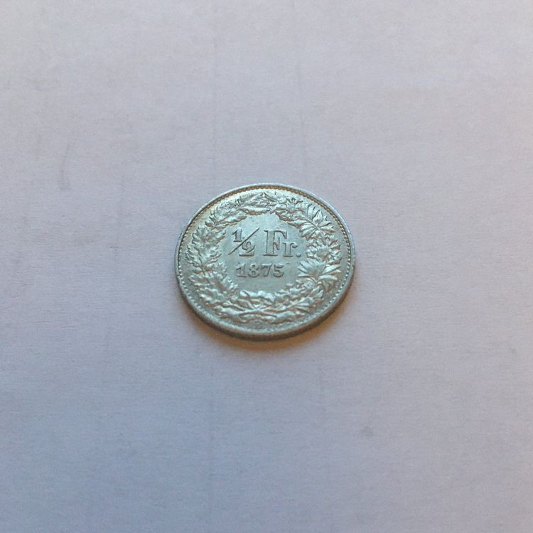 1875 50 Rappen -unz *RAR* (Gebraucht) in Kirchberg SG für CHF 135 – mit Lieferung auf Ricardo kaufen