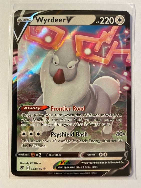Pokemon Wyrdeer V 134/189 Astral Radiance EN (Neu (gemäss Beschreibung ...