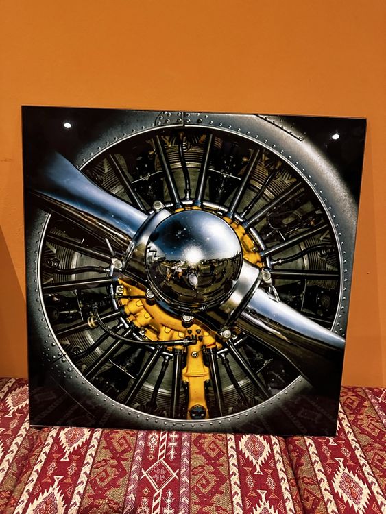 Bild Flugzeugmotor Propeller Wandbild Deko (Gebraucht) in Niederlenz für CHF 40 – mit Lieferung ...