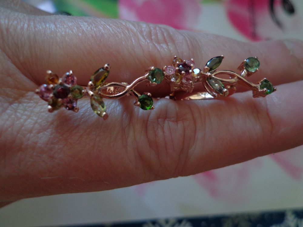 vrai/echte 12ct Multi stone boucle oreille/ohring | Kaufen auf Ricardo