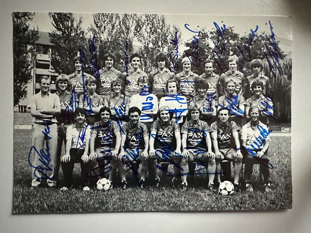 FC Basel / FCB Autogrammkarte Saison 81/82 | Kaufen auf Ricardo