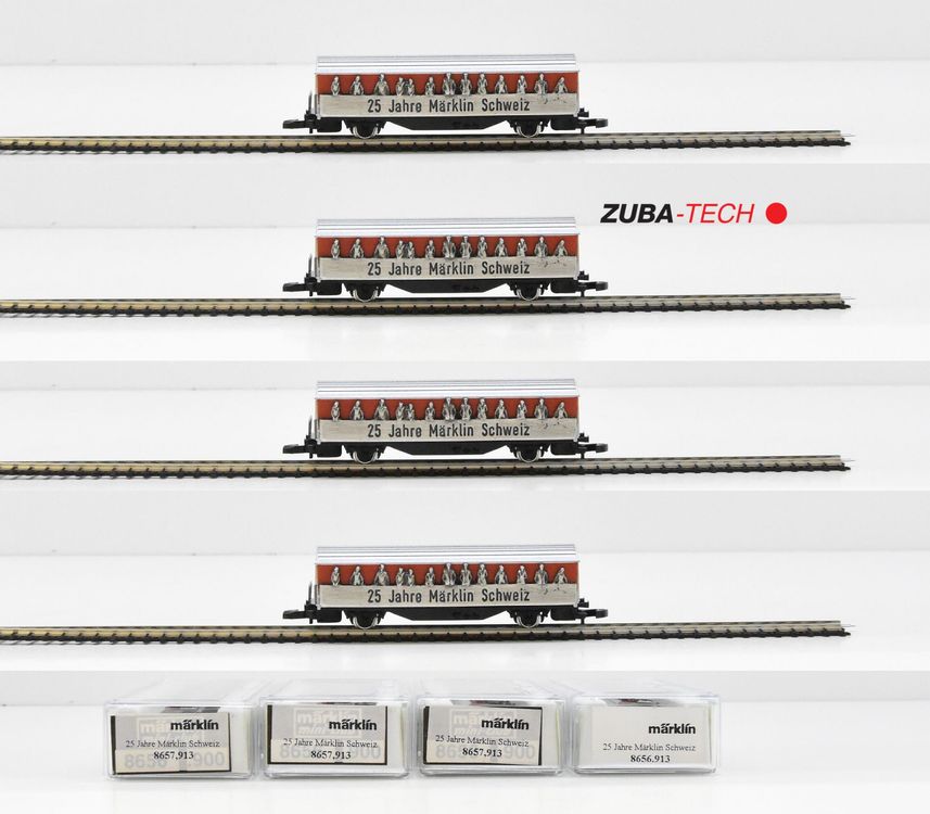 4x Märklin Schiebewandwagen 25 Jahre Märklin Schwez Z OVP (D'occasion ...
