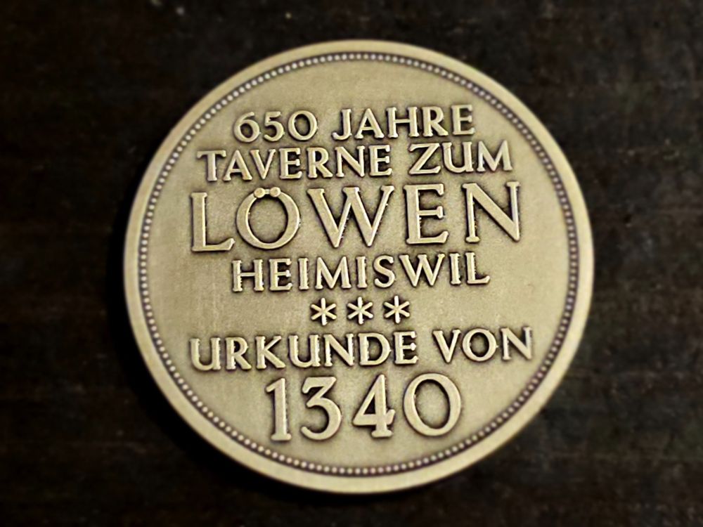 650 Jahre Taverne zum LÖWEN Heimiswil Urkunde von 1340 (Neu (gemäss ...