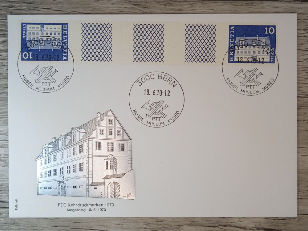 TR51 Enveloppe + Timbre Suisse 1970 (Gebraucht) in Cousset für CHF 2.15 – mit Lieferung auf ...