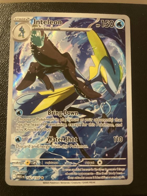 Pokemon Inteleon Mega Evolution Near Mint Holo 142/132 EN (Neu (gemäss ...