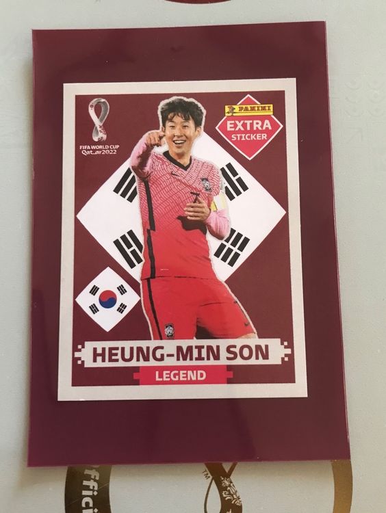 Heung-Min Son Extra Sticker Legend Base WM 2022 | Kaufen auf Ricardo