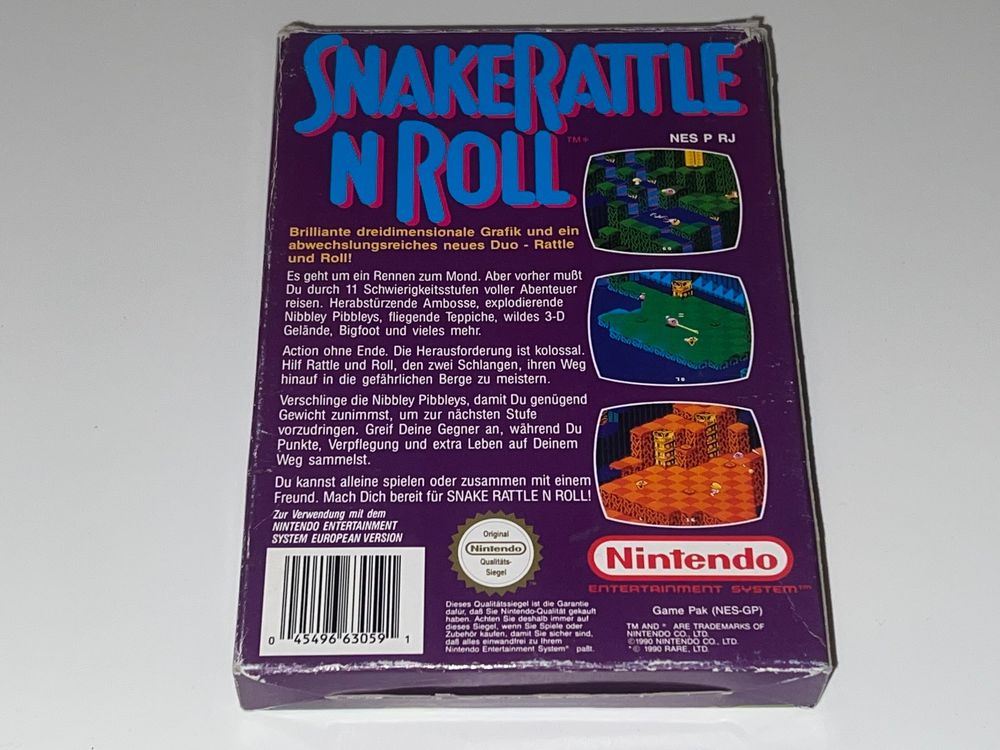 NES Spiel - Snake Rattle 'n' Roll (OVP) [FRG-Version] | Kaufen auf Ricardo
