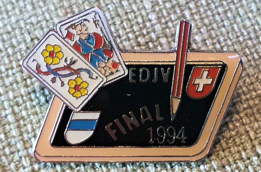 J114 - Pin Jass EDJV Final 1994 (Gebraucht) in Reinach BL für CHF 2 – mit Lieferung auf Ricardo ...