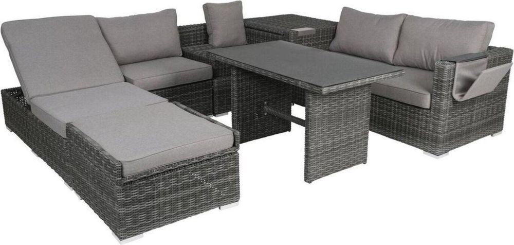 Lounge Mit Hohenverstellbarem Tisch