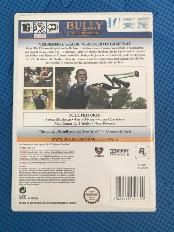 Bully die Ehrenrunde Nintendo Wii (Gebraucht) in Gossau SG für CHF 15 ...