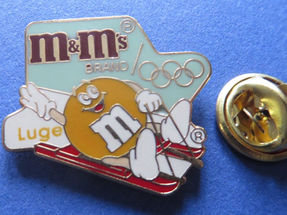 PIN'S PIN, m&m's BRAND OLYMPIADE LUGE, WINTERSPORT (D'occasion) à ...