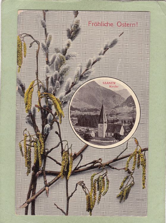Saanen Kirche Weidenkätzchen Ostern 1915 | Kaufen auf Ricardo