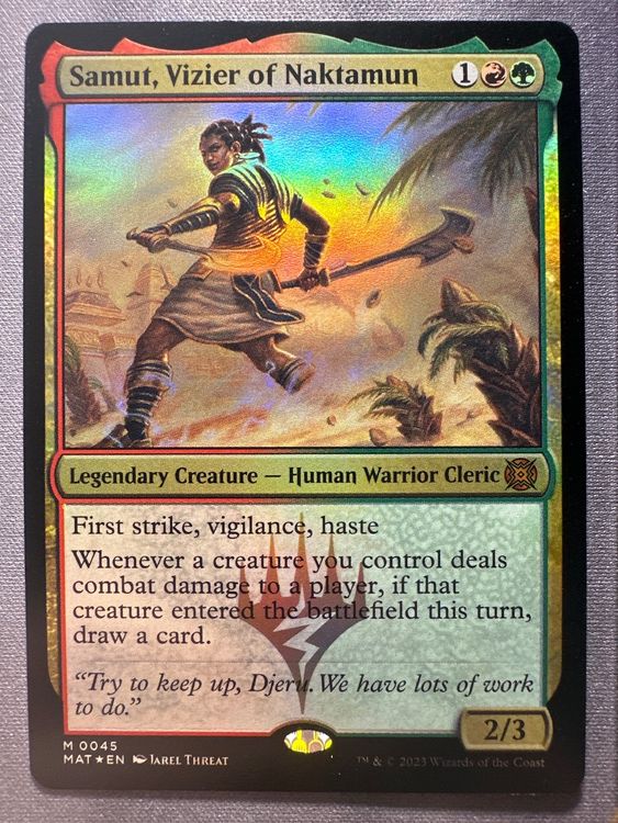 Samut, Vizier of Naktamun FOIL 0045 MAT | Kaufen auf Ricardo