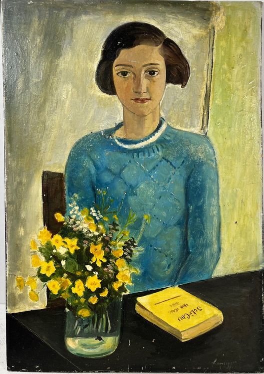 Hansegger (1908-1989) Gemälde von eine Dame | Kaufen auf Ricardo