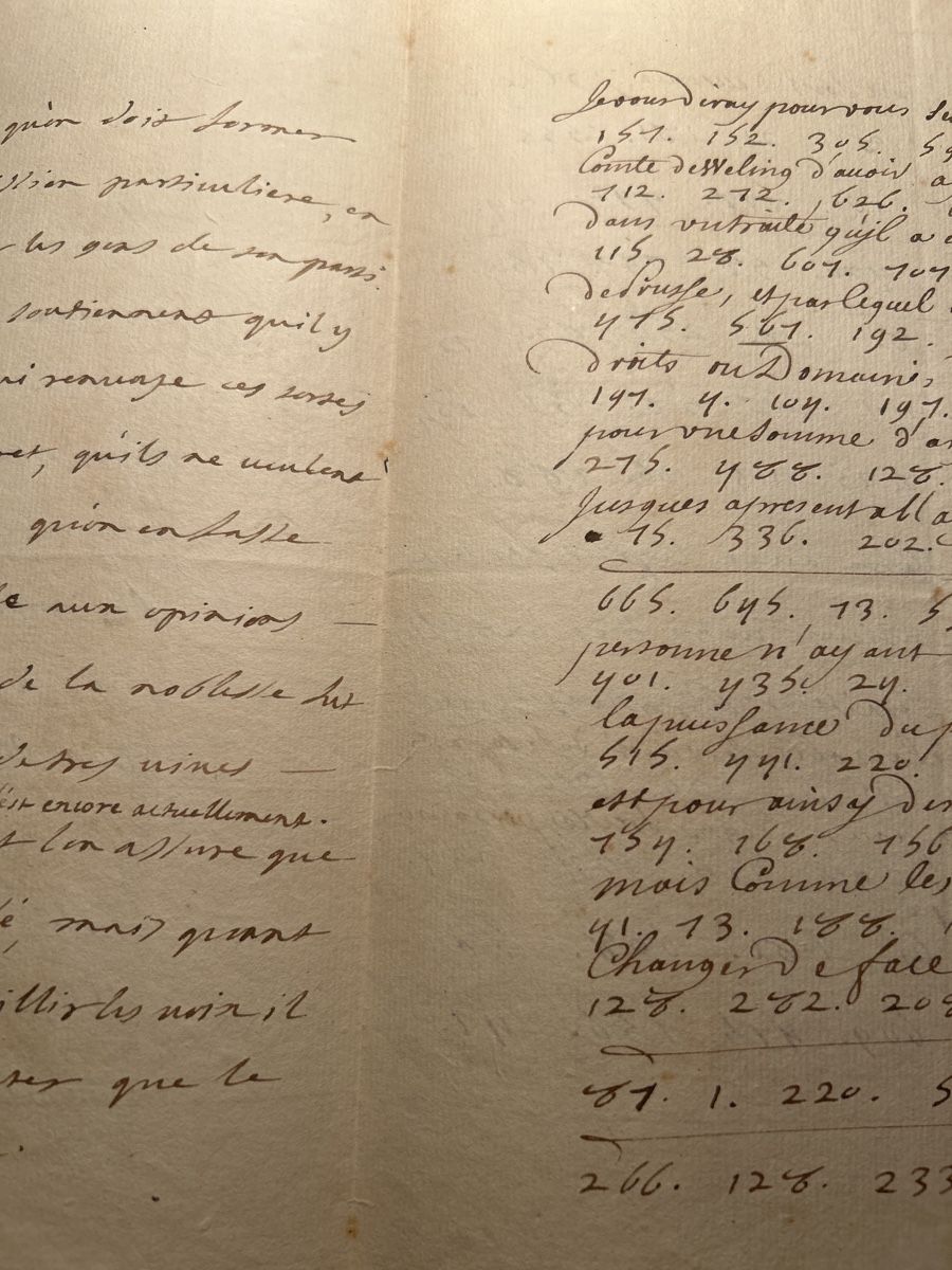 Antiker Brief 1726, frz Diplomat: Brancas, Comte de Céreste (Gebraucht ...
