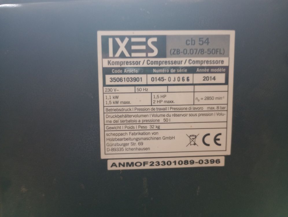 Kompressor IXES 50l (Gebraucht) in Mitlödi für CHF 52 – nur Abholung ...