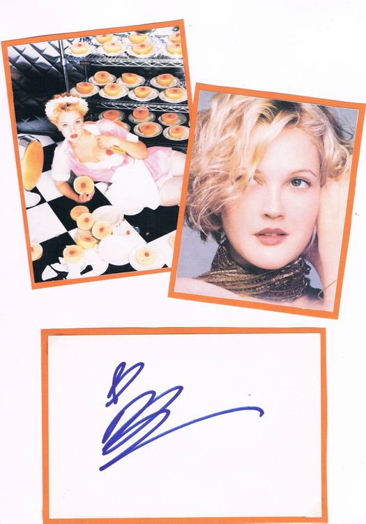 Drew Barrymore 1975- Autogramm signiert Karte 10x15cm (Gebraucht) in ...
