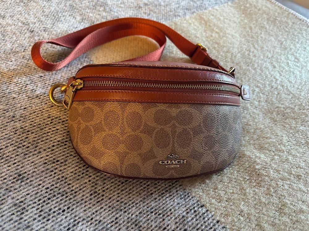 Coach- Canvas Courier Crossbody Leder Umhängetasche (Gebraucht) in ...