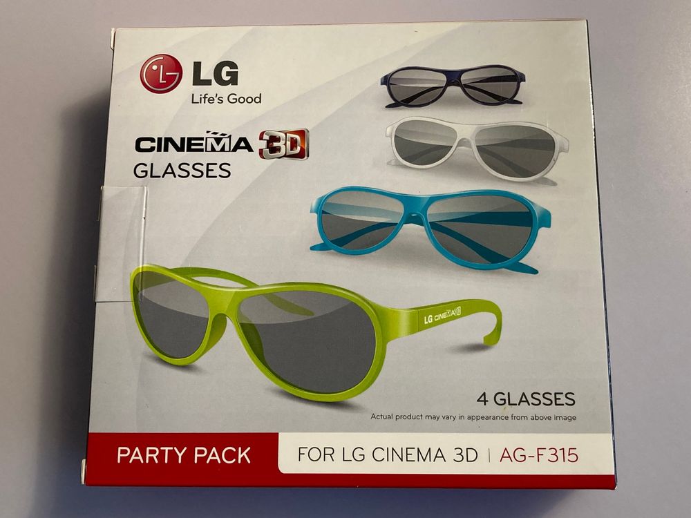 3D Brillen - 4 neue Brillen - Party Pack - für LG Cinema 3D (Neu und originalverpackt) in Chur ...