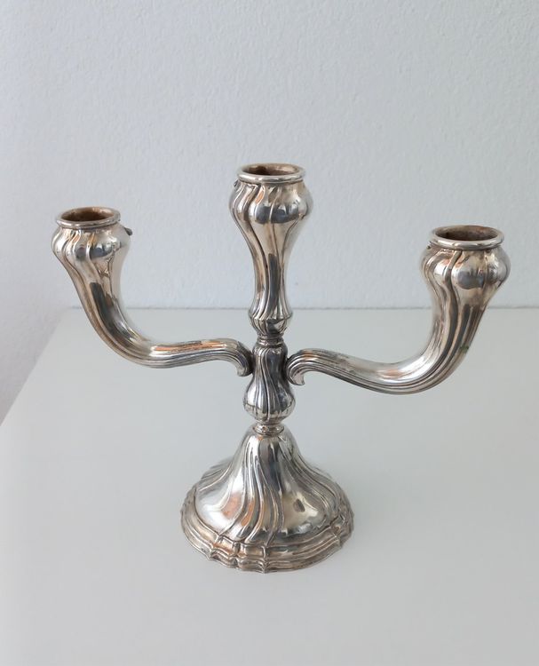 Alpacca Kandelaber 3-Armig - schwerversilbert von Wellner (Gebraucht ...