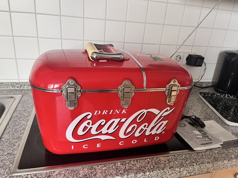 Coca Cola Kühlbox mit Radio & CD Player, 90er Jahre,wie Neu! (D ...
