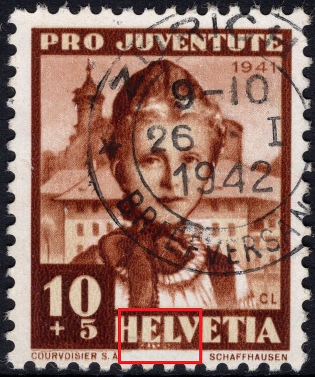 PJ - 10 Rp. Schaffhauserin mit Plattenfehler / ABART | Kaufen auf Ricardo