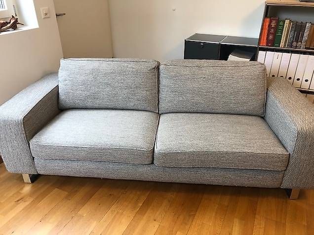 Wunderbar Sofa Grau Stoff Ebenbild