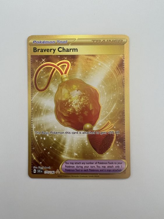 Pokémon Bravery Charm Karte Gold (Neu (gemäss Beschreibung)) in ...