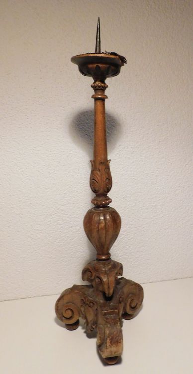 Rausverkauf - antiker Holz Kerzenhalter Kerzenständer | Kaufen auf Ricardo